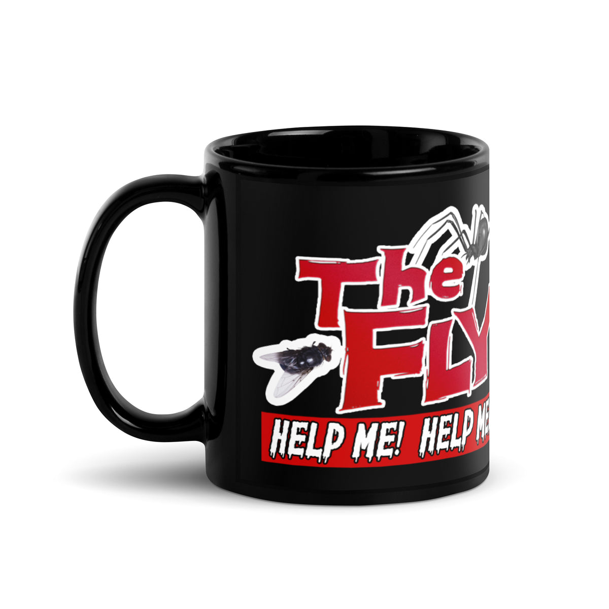 The Fly - Help Me! Black Glossy Mug – Blackstone