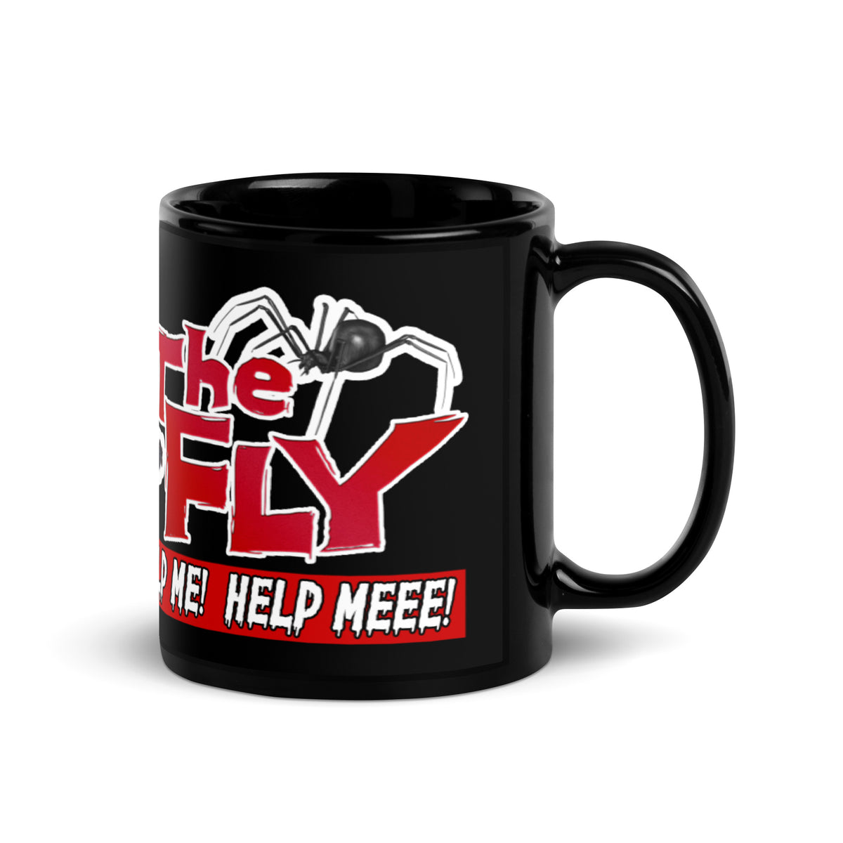 The Fly - Help Me! Black Glossy Mug – Blackstone